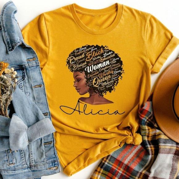 Shirts | Custom Black Woman Black Girl Magic Proud Shirt Men | Poshmark